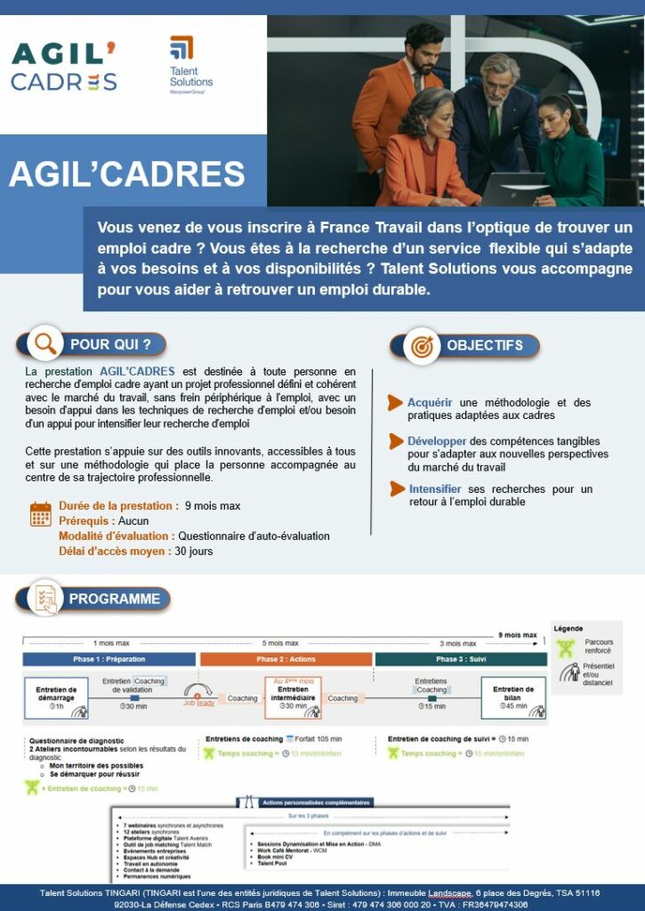 Agil'Cadres | Talent Solutions marchés publics